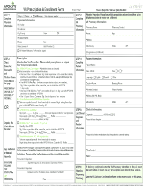 Fillable Online VA Prescription & Fax Email Print - pdfFiller