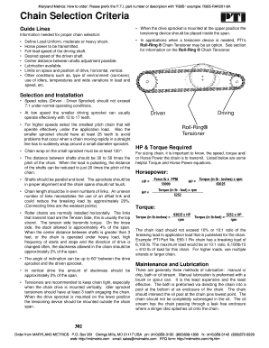 Fillable Online Chain Selection Criteria - Maryland Metrics Fax Email ...