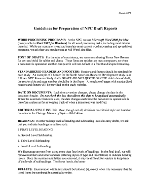 Fillable Online ftf npc NPC Draft Guidelines 5-10 Fax Email Print ...