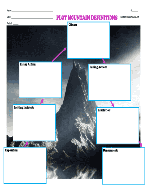 Fillable Online Name Date PLOT MOUNTAIN DEFINITIONS Period Fax Email ...