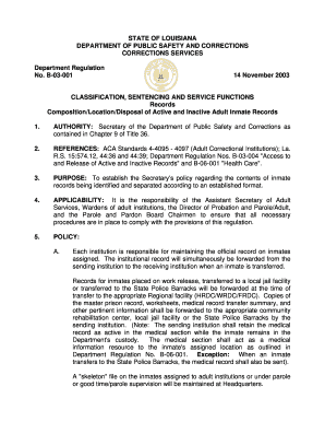 Fillable Online doc la Department Regulation - doc la Fax Email Print ...