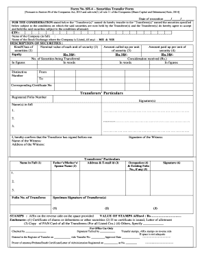 Fillable Online SH4 Securities Transfer Form Fax Email Print - pdfFiller