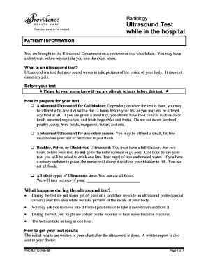 Fillable Online Ultrasound Test Fax Email Print - pdfFiller