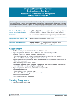 Fillable Online Assessment and Immediate Management Fax Email Print ...