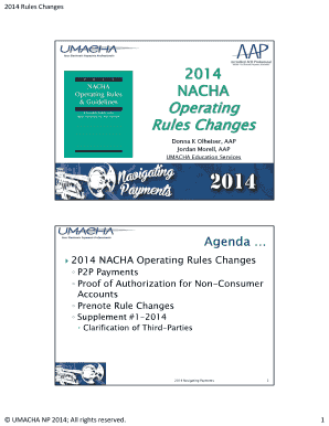 Fillable Online 2014 NACHA Operating Rules Changes - prodevmediacom Fax ...