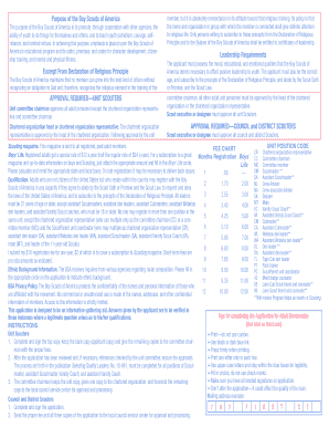 Fillable Online ADULT APPLICATION - nega-bsa Fax Email Print - pdfFiller