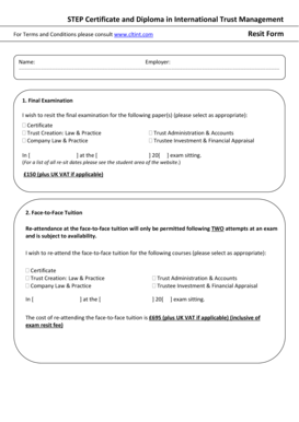 Fillable Online Resit Form Int Fax Email Print - pdfFiller