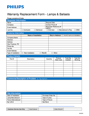 Fillable Online PHILIPS-Warranty - Peerless Electric Fax Email Print ...