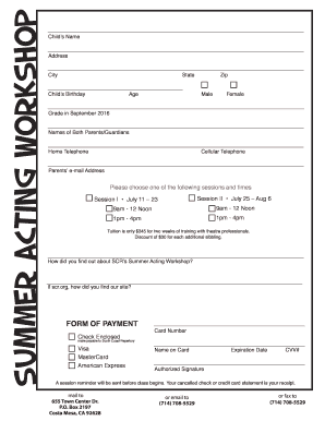 Fillable Online scr Childs Birthday Fax Email Print - pdfFiller