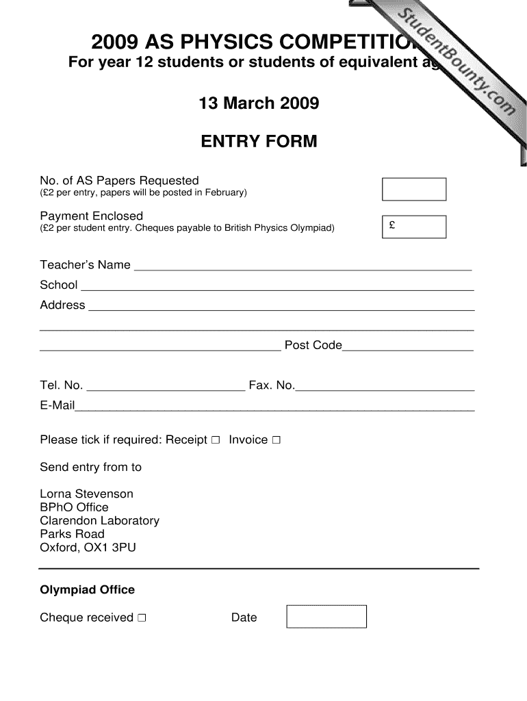 Fillable Online For year 12 students or students of equivalent age Fax ...