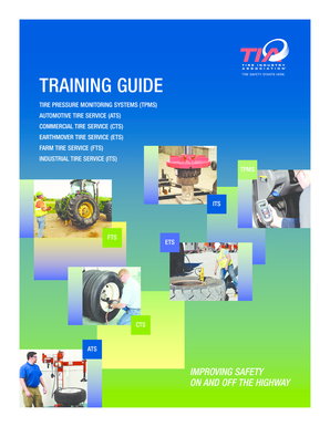 Fillable Online tireindustry TIA Training Guide 2015 - TIRE INDUSTRY ...