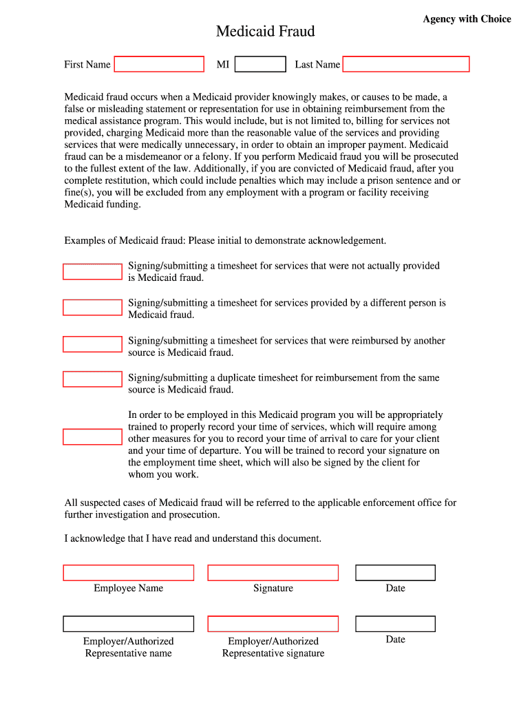 Fillable Online Medicaid Fraud Fax Email Print - pdfFiller