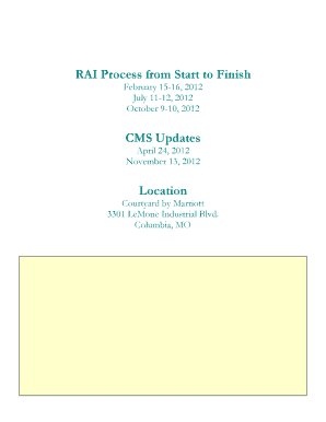 Fillable Online mlnmonursing RAI Process from Start to Finish CMS ...