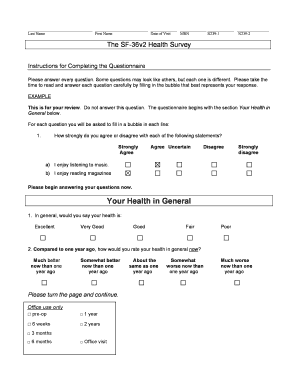 Fillable Online Instructions for Completing the Questionnaire Fax Email ...