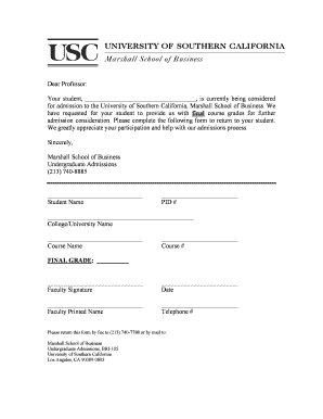 Fillable Online www-marshall usc FINAL grade ltr0910 - University of ...