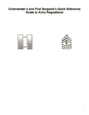 1sg Quick Reference Guide - Fill Online, Printable, Fillable, Blank ...