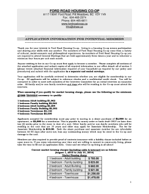 Fillable Online Ford Road Application 2015 Fax Email Print - pdfFiller