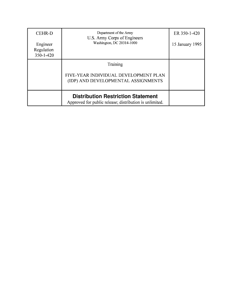 Fillable Online FIVE-YEAR INDIVIDUAL DEVELOPMENT PLAN Fax Email Print ...