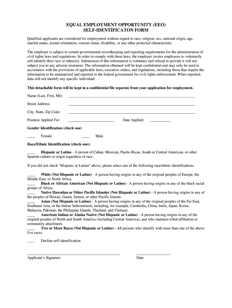 Fillable Online EQUAL EMPLOYMENT OPPORTUNITY EEO - asmgcom Fax Email ...