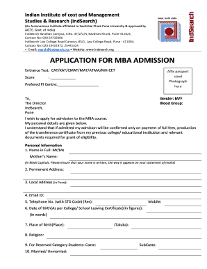 Fillable Online indsearch To download Application Form - IndSearch ...