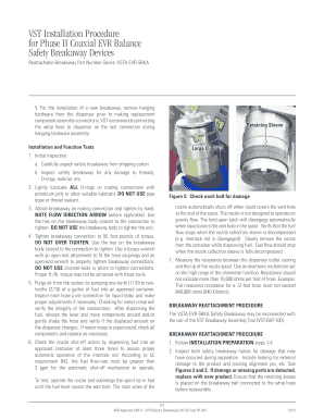 Fillable Online VST Installation Procedure Vapor Systems Technologies ...