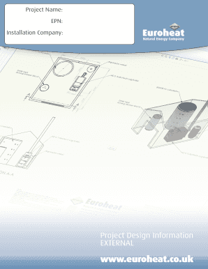 Fillable Online Project Name EPN Installation Company - Euroheat Fax ...