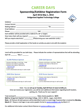 Fillable Online batc CAREER DAYS - Applied Technology College Fax Email Print - pdfFiller