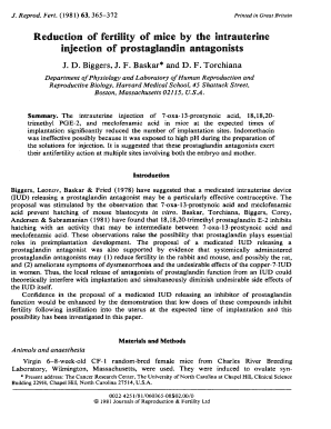 Fillable Online fertility of mice by the intrauterine Fax Email Print ...