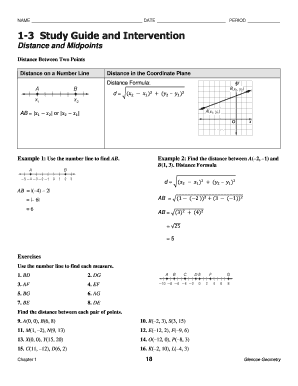 Fillable Online 1-3 Study Guide and Intervention - anderson5net Fax ...