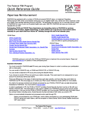 Fillable Online FSAFEDS has partnered with a number of FEHB and several ...