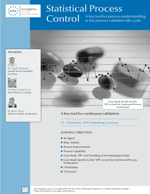 Fillable Online Statistical Process Control - A key tool for process ...