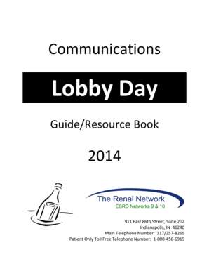 Fillable Online therenalnetwork Lobby Day - The Renal Network - therenalnetwork Fax Email Print ...