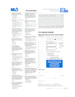Fillable Online CONTINUING EDUCATION TEST TEST QUESTIONS - mlo ...