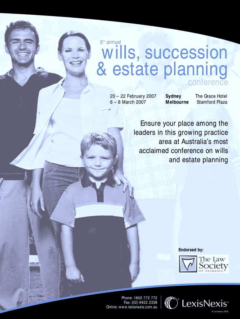 Fillable Online lexisnexis com Th annual wills succession estate ...