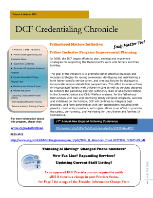 Fillable Online DCF Credentialing Chronicle - ABH Fax Email Print ...