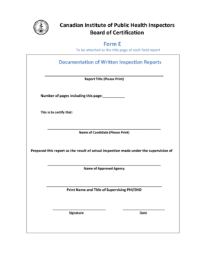 Fillable Online Canadian Institute of Public Health Inspectors Board of ...