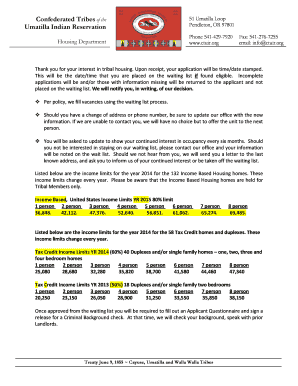 Fillable Online ctuir Umatilla Indian Reservation - ctuir Fax Email ...