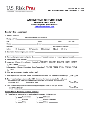 Fillable Online PROGRAM APPLICATION Email completed application to Fax ...