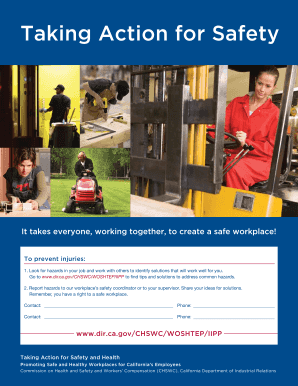 Fillable Online lohp Taking Action for Safety - California Department of Industrial Relations ...