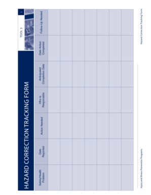 Fillable Online lohp Hazard Correction Tracking Form - LOHP - lohp Fax ...