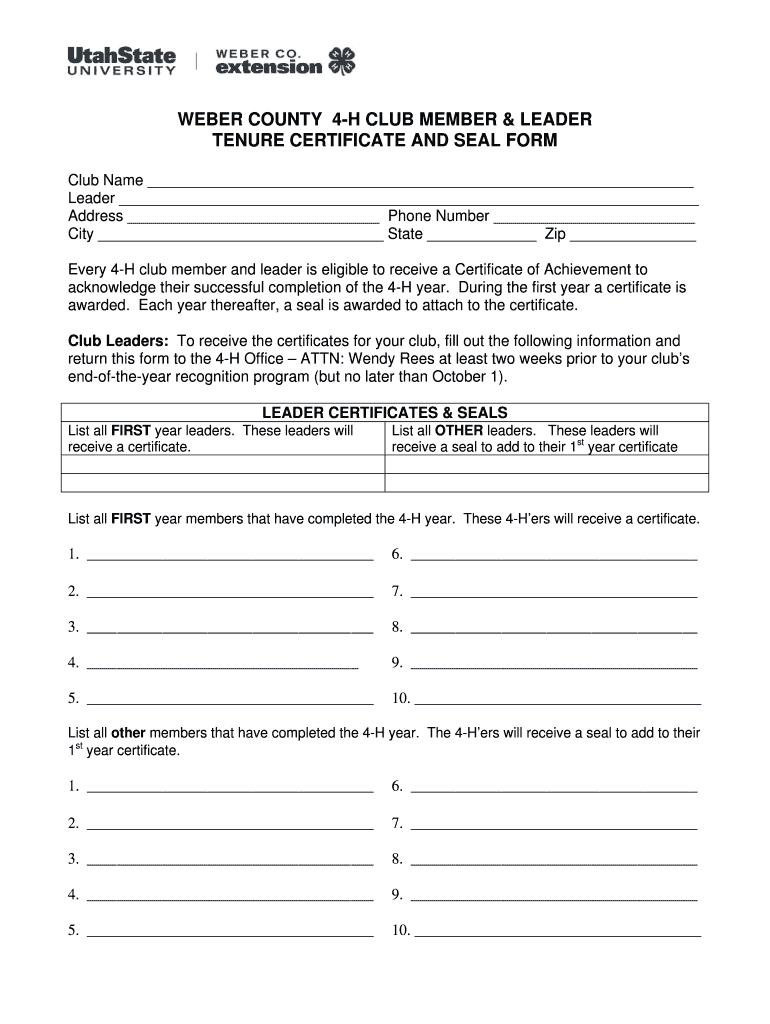 Fillable Online Tenure Certificates Fax Email Print - pdfFiller