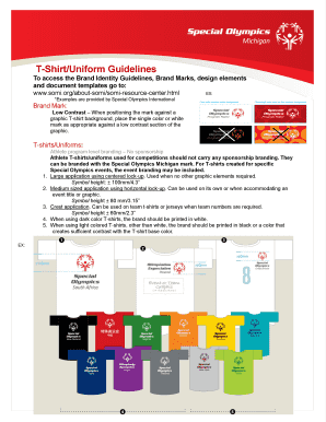 Fillable Online T-Shirt/Uniform Guidelines Fax Email Print - pdfFiller
