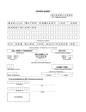 Manila Water Application Form Download Pdf Download - Fill Online ...