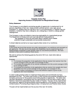 Fillable Online Template Action Plan Fax Email Print - pdfFiller