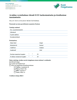 Fillable Online Avaldus vormikohase tendi E121 katkestamiseks ja ...