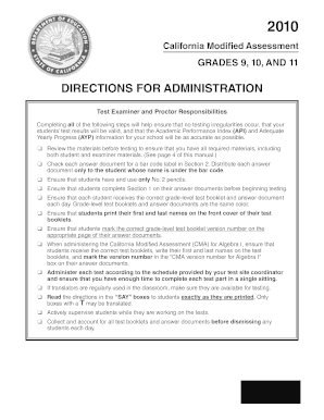 Fillable Online California Modified Assessment Fax Email Print - pdfFiller