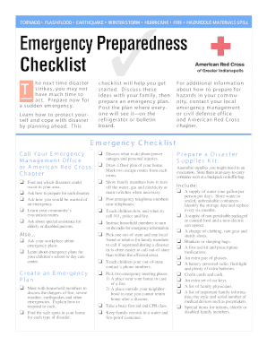 Fillable Online TORNADO FLASH FLOOD EARTHQUAKE WINTER STORM HURRICANE ...