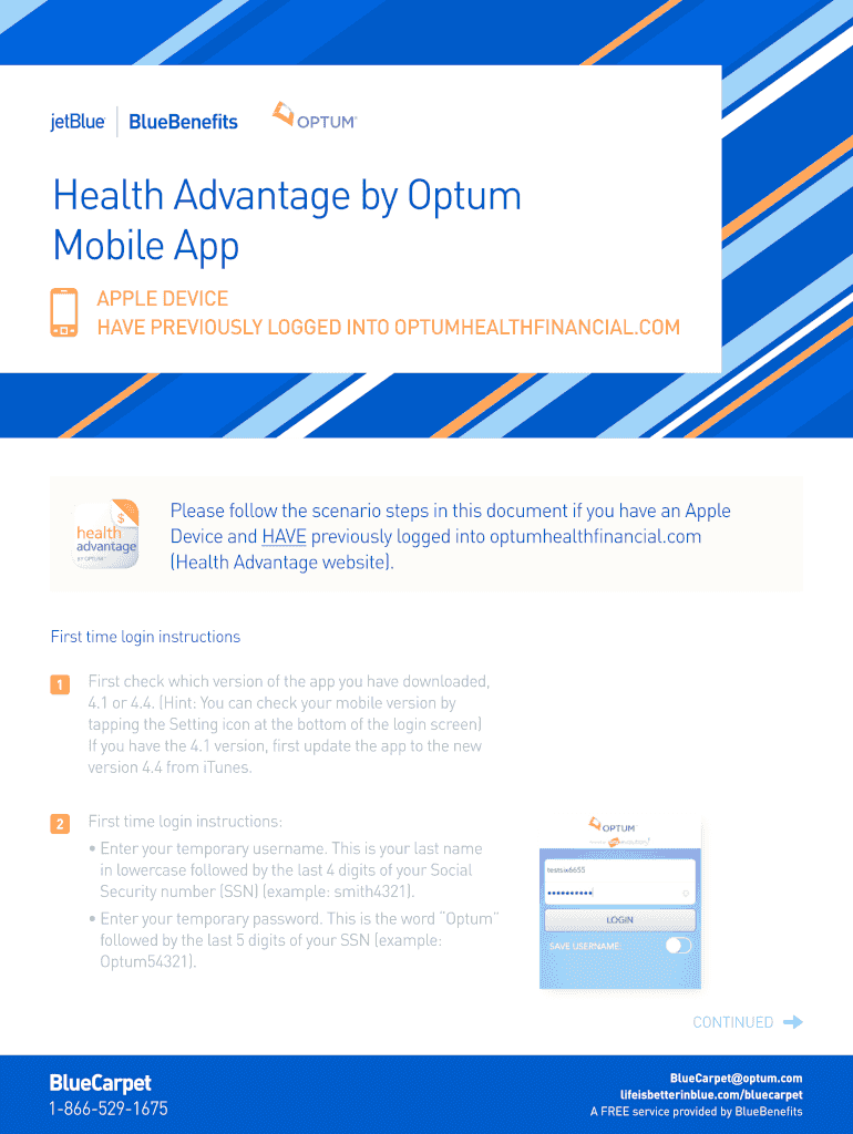Fillable Online Health Advantage by Optum Fax Email Print - pdfFiller