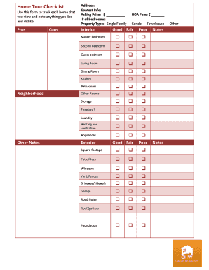 Fillable Online Use this form to track each home that Fax Email Print ...