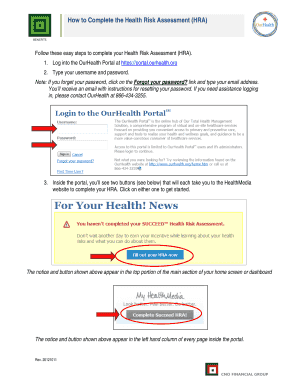 Fillable Online How to Complete the Health Risk Assessment (HRA) Fax ...